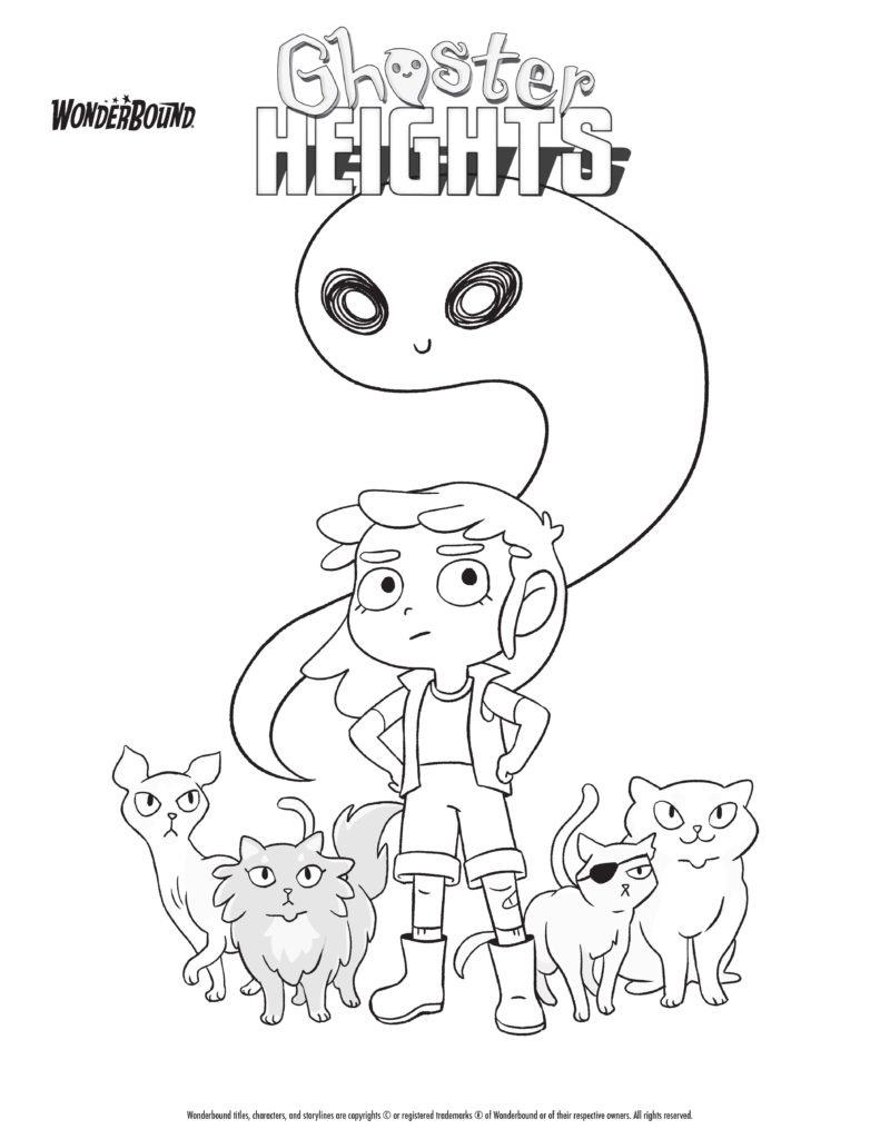 Pulp Studios Inc. » Ghoster Heights Colouring Pages – Graphic Novel Giveaway